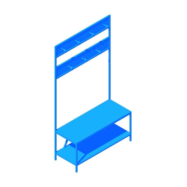 Hall Trees Dimensions & Drawings | Dimensions.com