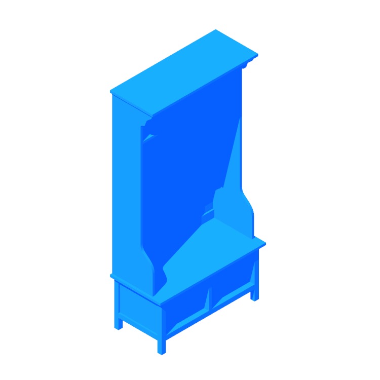 Hall Trees Dimensions & Drawings | Dimensions.com