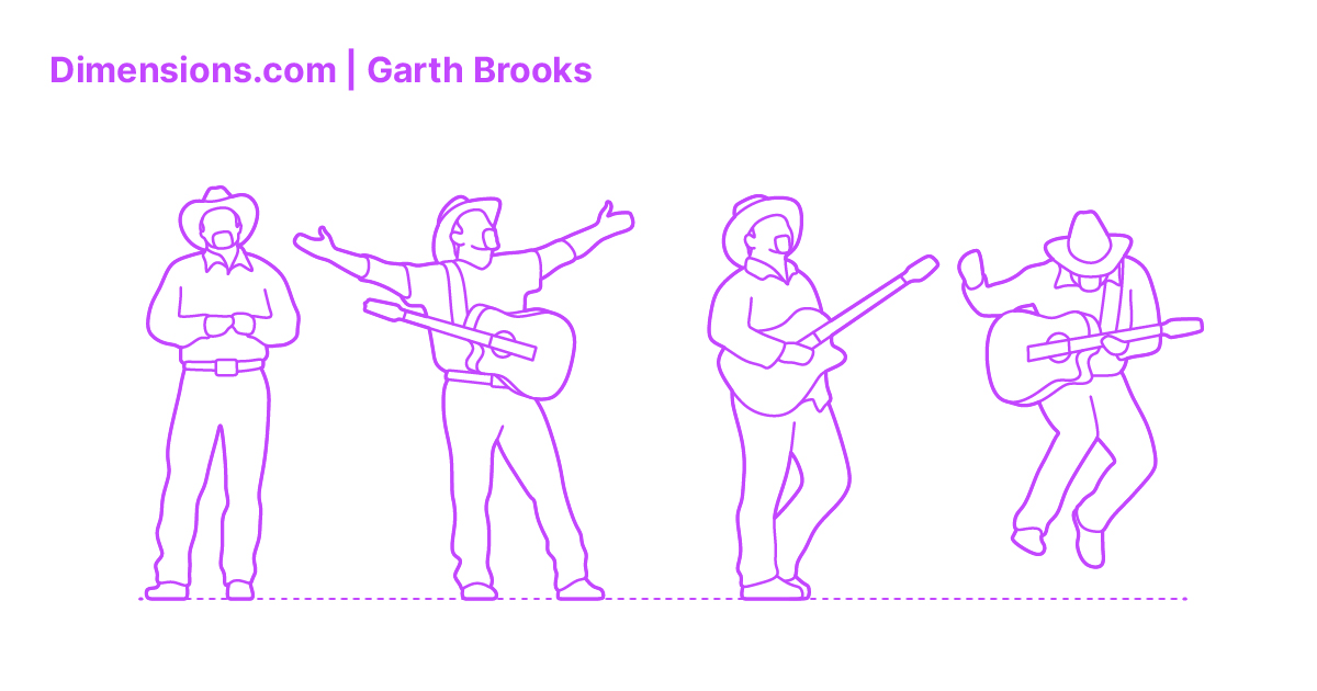 Garth Brooks Dimensions & Drawings | Dimensions.com