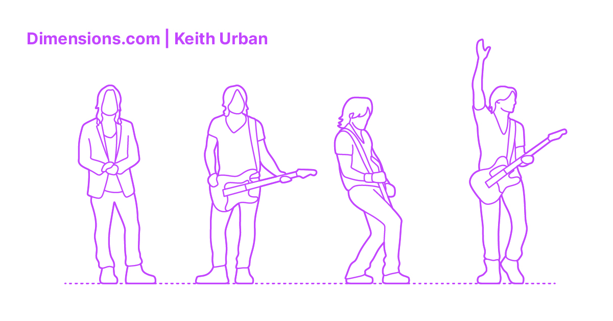 Keith Urban Dimensions & Drawings | Dimensions.com