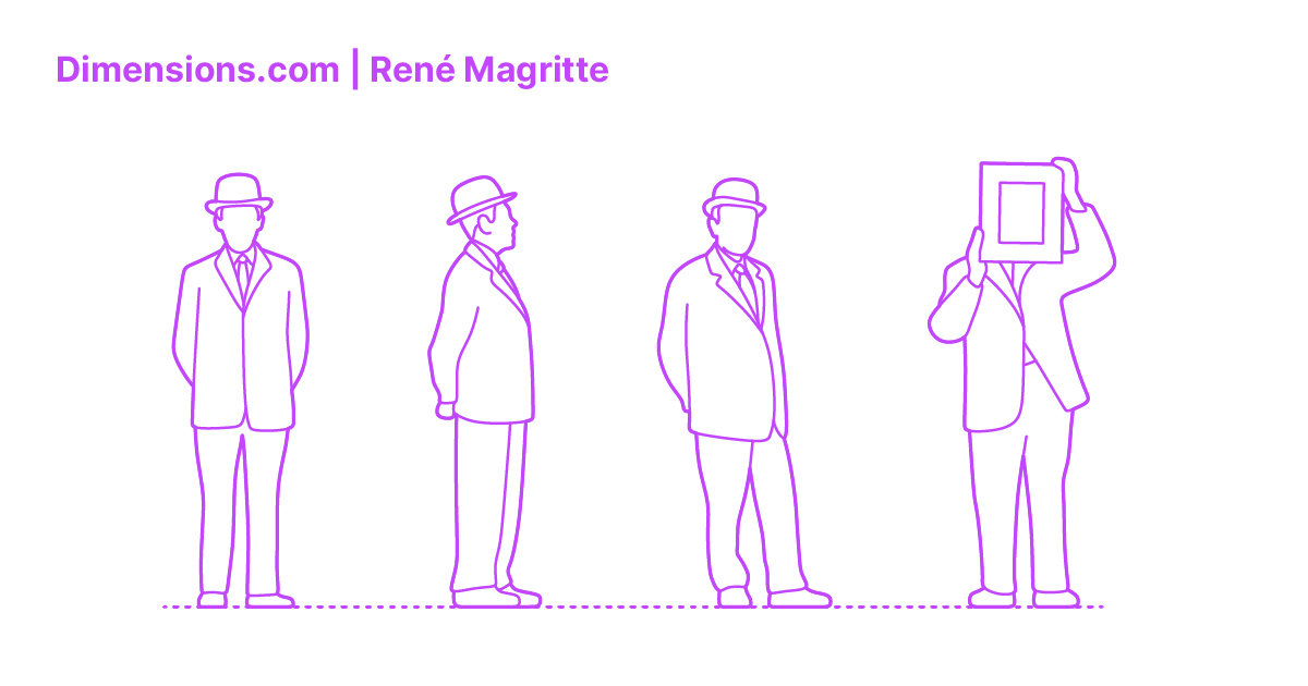 René Magritte Dimensions & Drawings | Dimensions.com