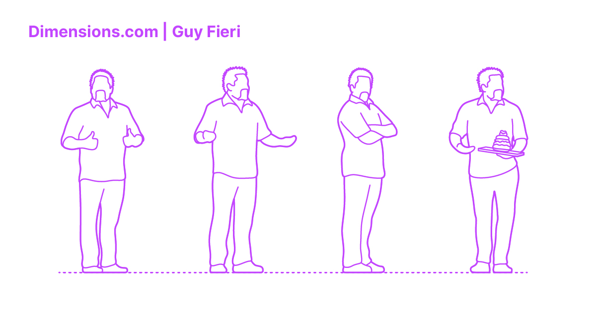 Guy Fieri Dimensions & Drawings | Dimensions.com