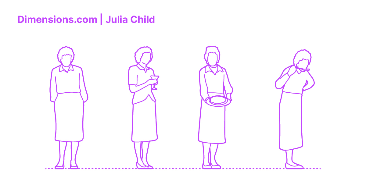 Julia Child Dimensions & Drawings | Dimensions.com