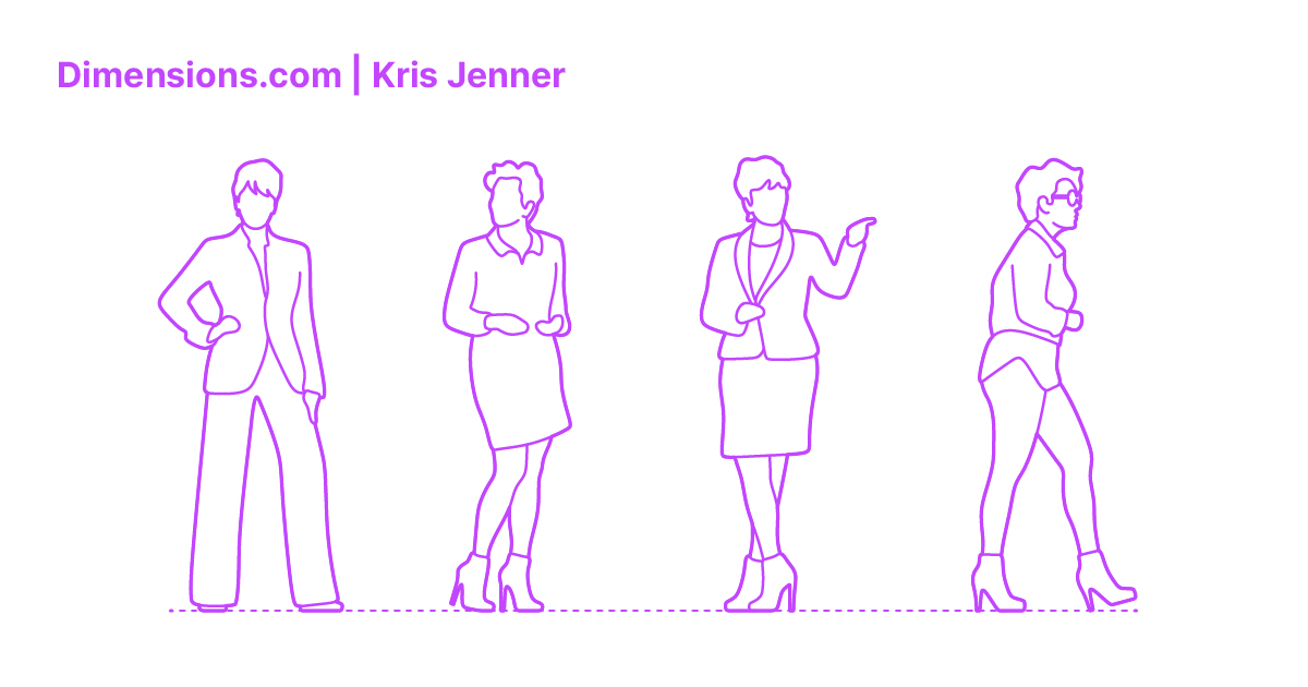 Kris Jenner Dimensions & Drawings | Dimensions.com
