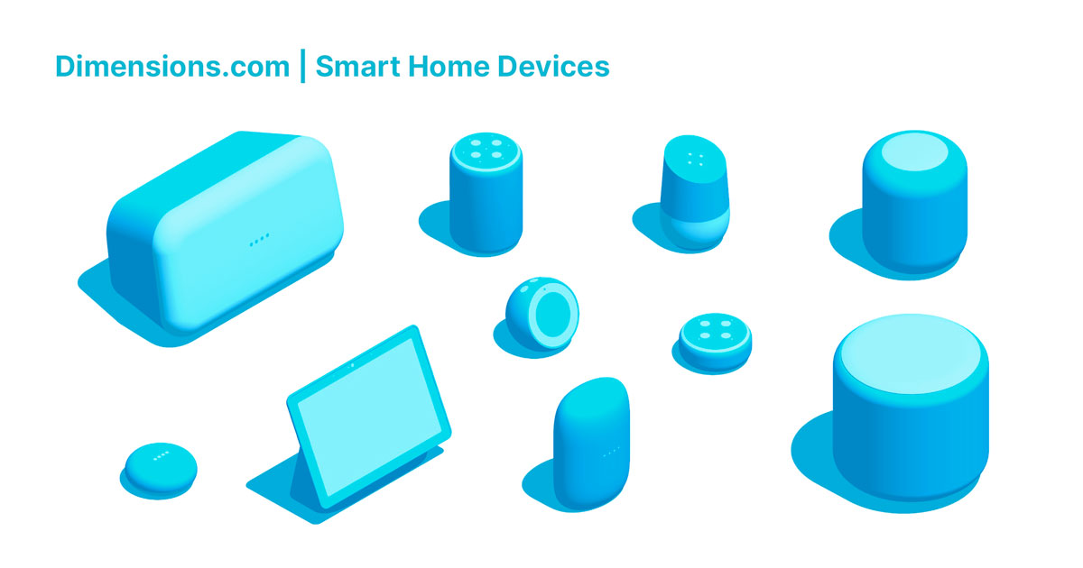 Smart Home Devices Dimensions & Drawings | Dimensions.com