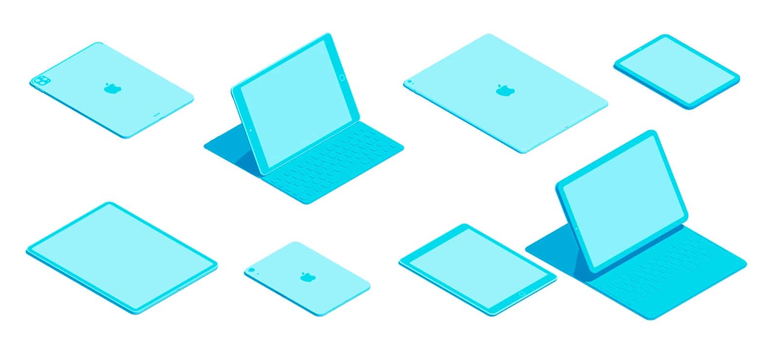 Apple iPads Dimensions & Drawings | Dimensions.com