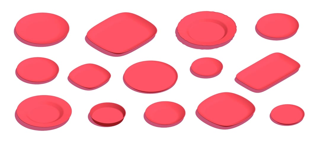 Plates Dimensions & Drawings | Dimensions.com