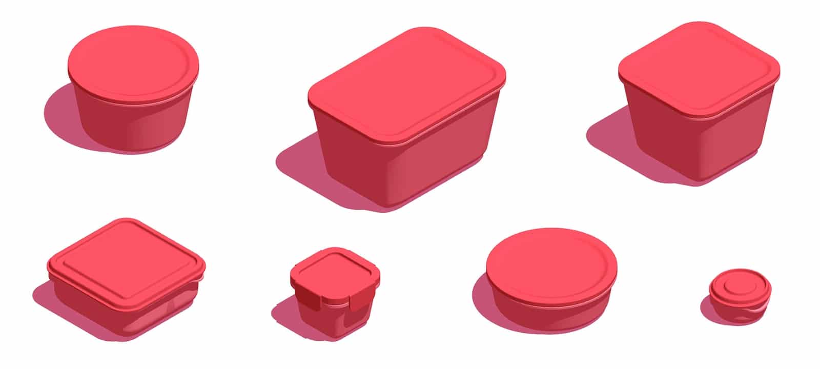 Food Containers Dimensions & Drawings | Dimensions.com