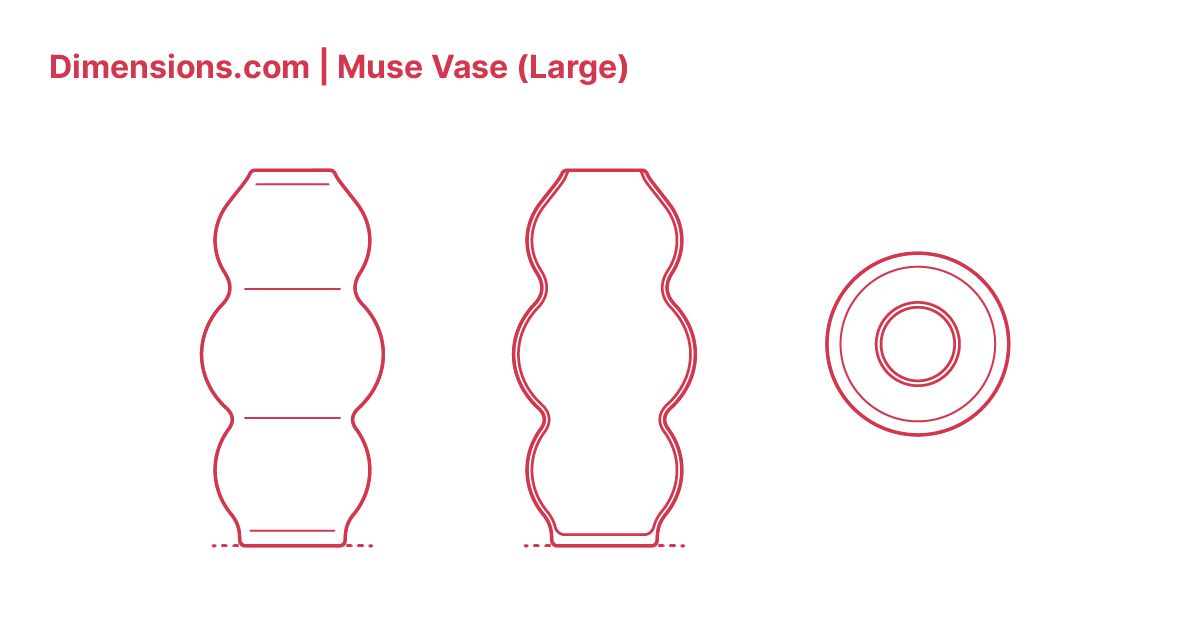 Muse Vase (Large) Dimensions & Drawings | Dimensions.com
