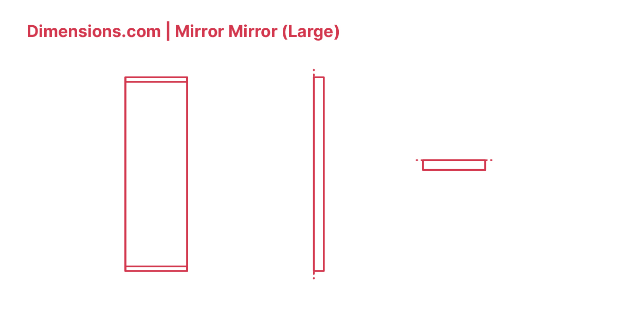 Mirror Mirror (Large) Dimensions & Drawings | Dimensions.com