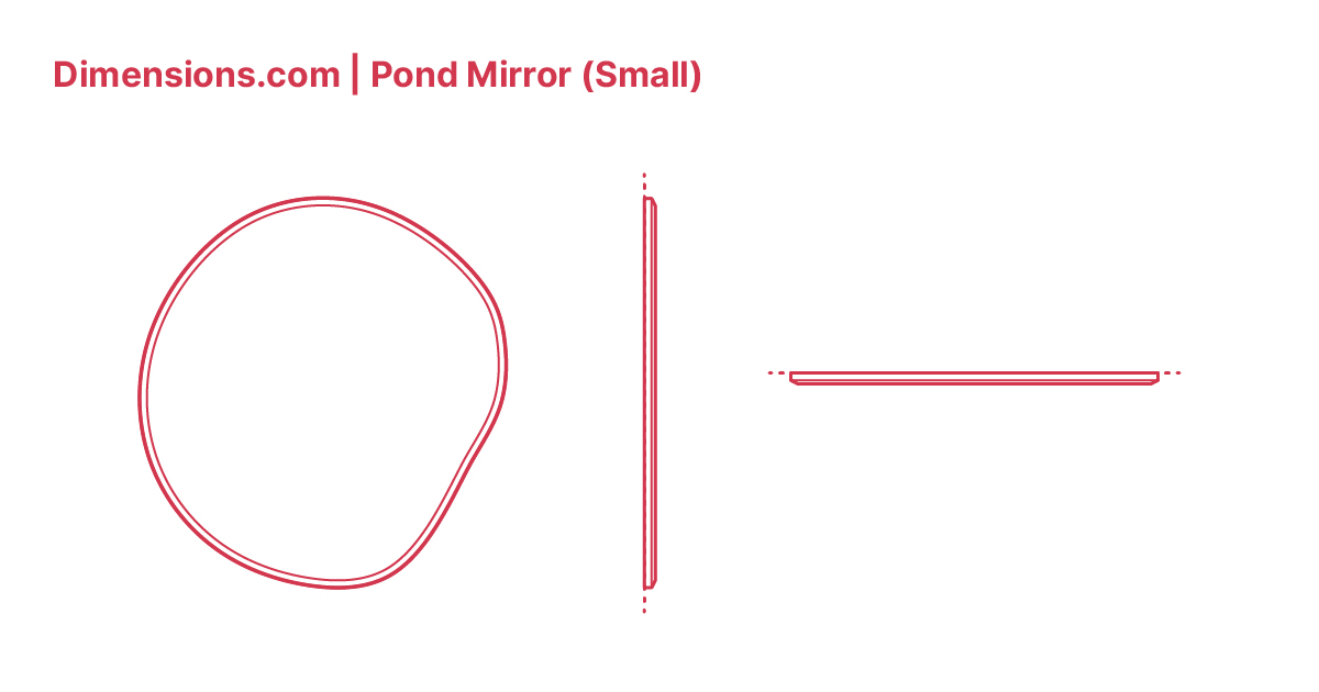 Pond Mirror (Small) Dimensions & Drawings | Dimensions.com