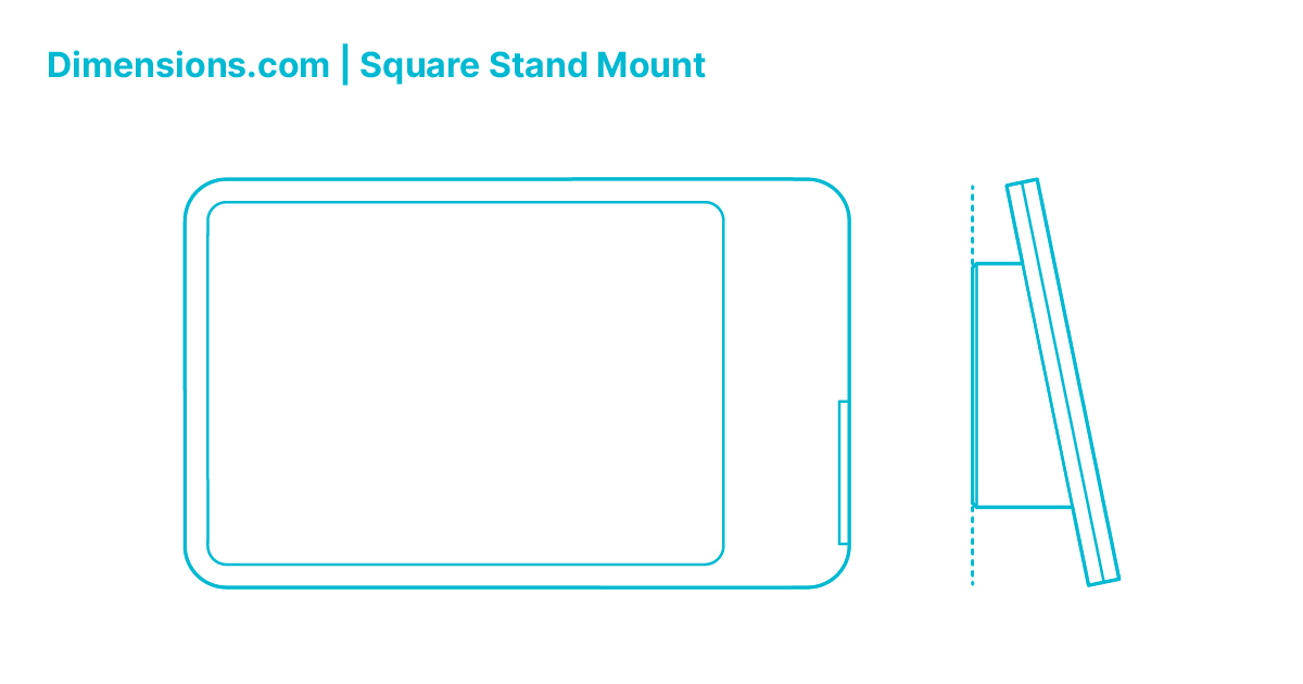 Square Stand Mount Dimensions & Drawings | Dimensions.com