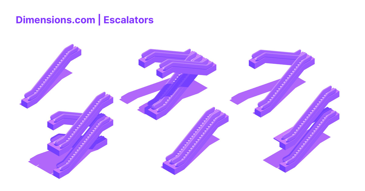 Escalators Dimensions & Drawings | Dimensions.com