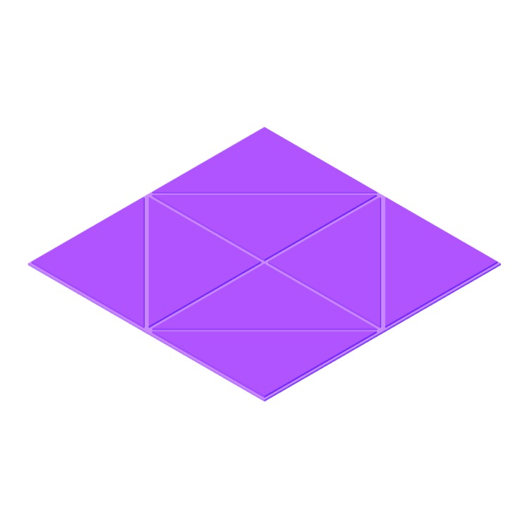 3d Diamond Shape Template