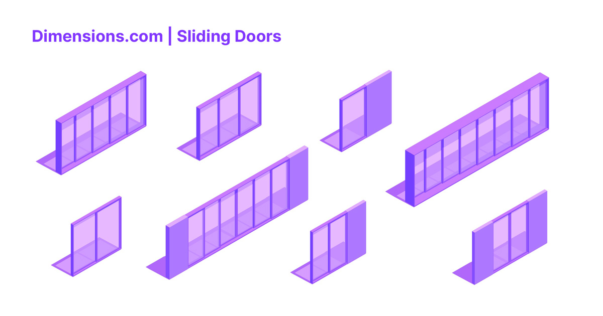 Sliding Doors Dimensions & Drawings | Dimensions.com