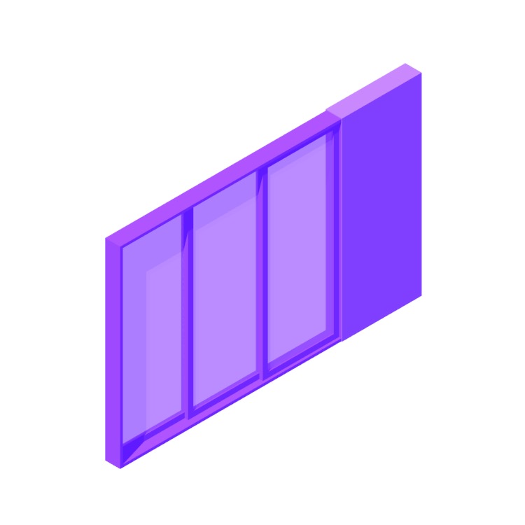 Jalousie Window - 3 Panels, Thin Slats, Picture Dimensions & Drawings ...