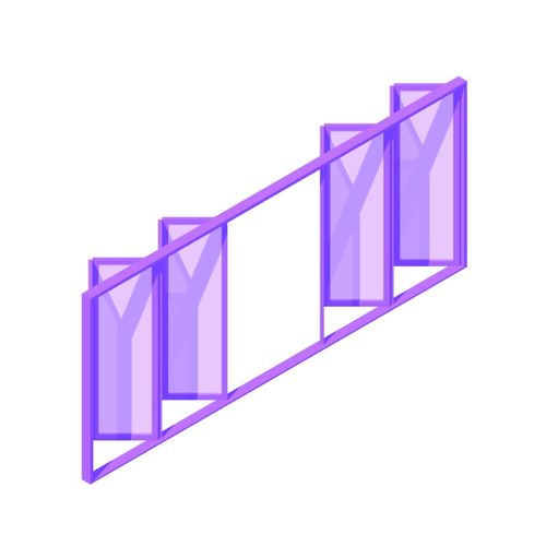 Continuous Escalators (Paired) Dimensions & Drawings | Dimensions.com