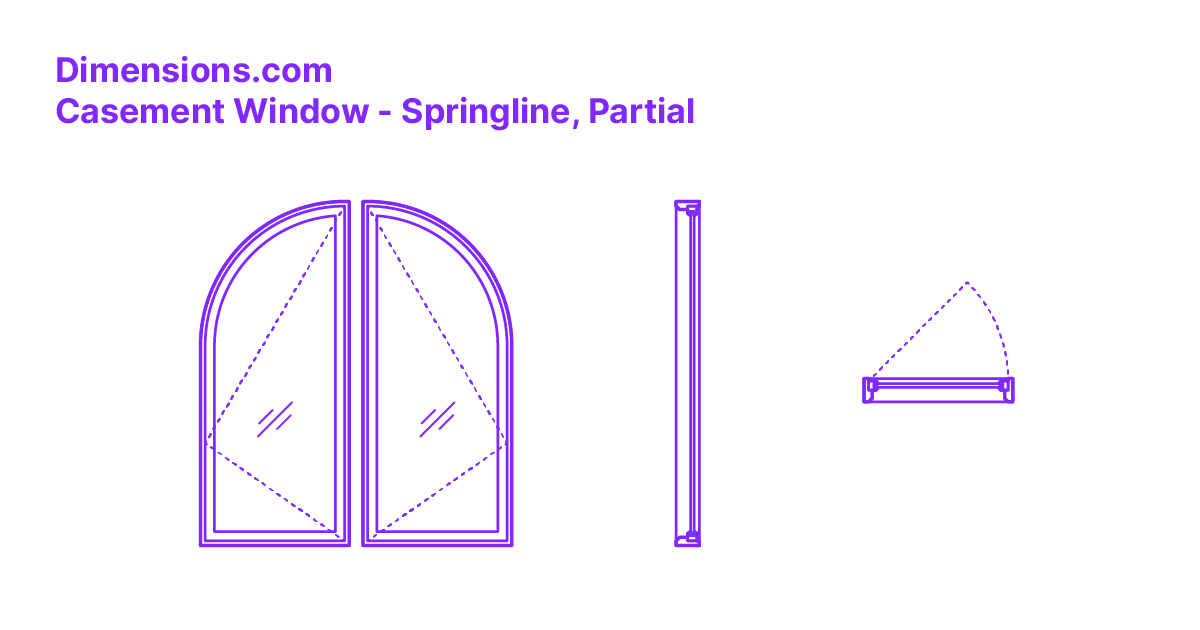 Casement Window - Springline, Partial Dimensions & Drawings ...