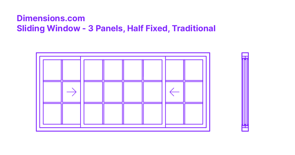 Sliding Window Panels, Traditional Dimensions Drawings, 52% OFF