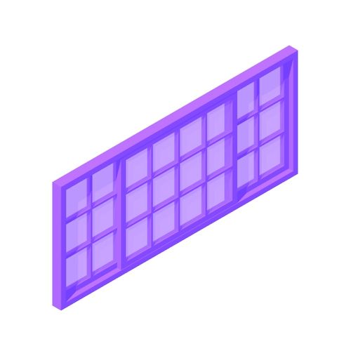 Sliding Window - 3 Panels, Half Fixed, Traditional Dimensions ...