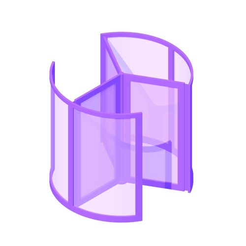 Revolving Door - 4 Wing, Glass Dimensions & Drawings | Dimensions.com