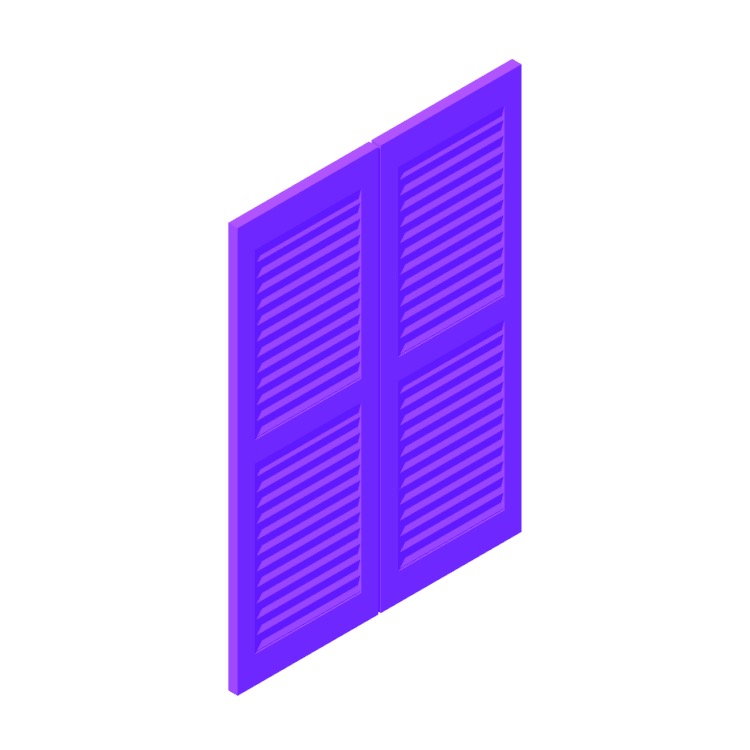 Window Shutters Dimensions & Drawings | Dimensions.com