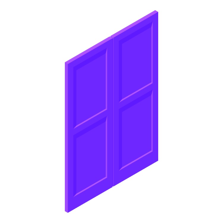 Window Shutters - Louvered Dimensions & Drawings | Dimensions.com