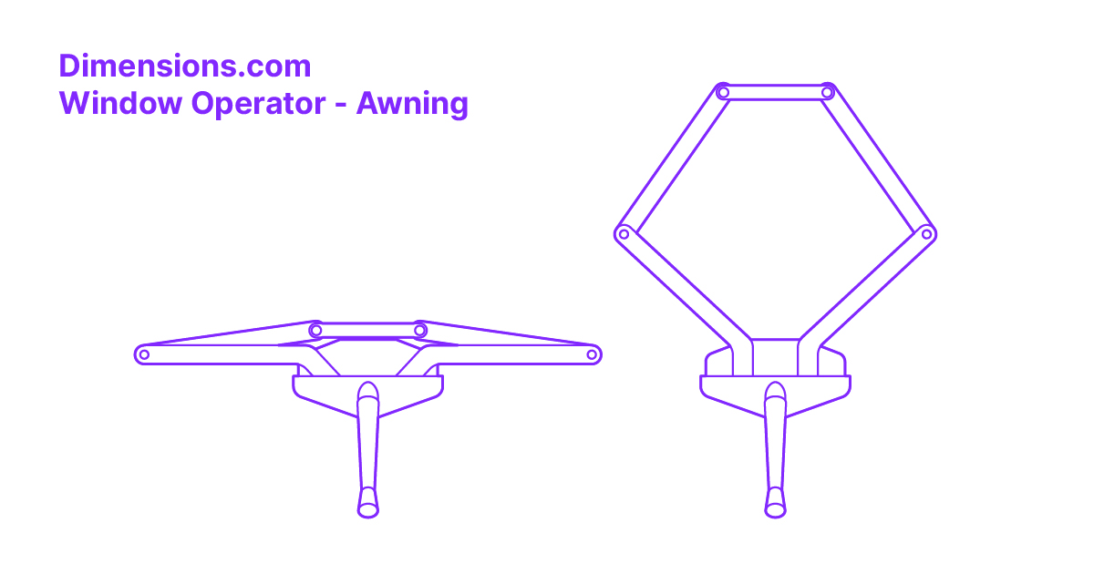 Window Operator - Awning Dimensions & Drawings | Dimensions.com