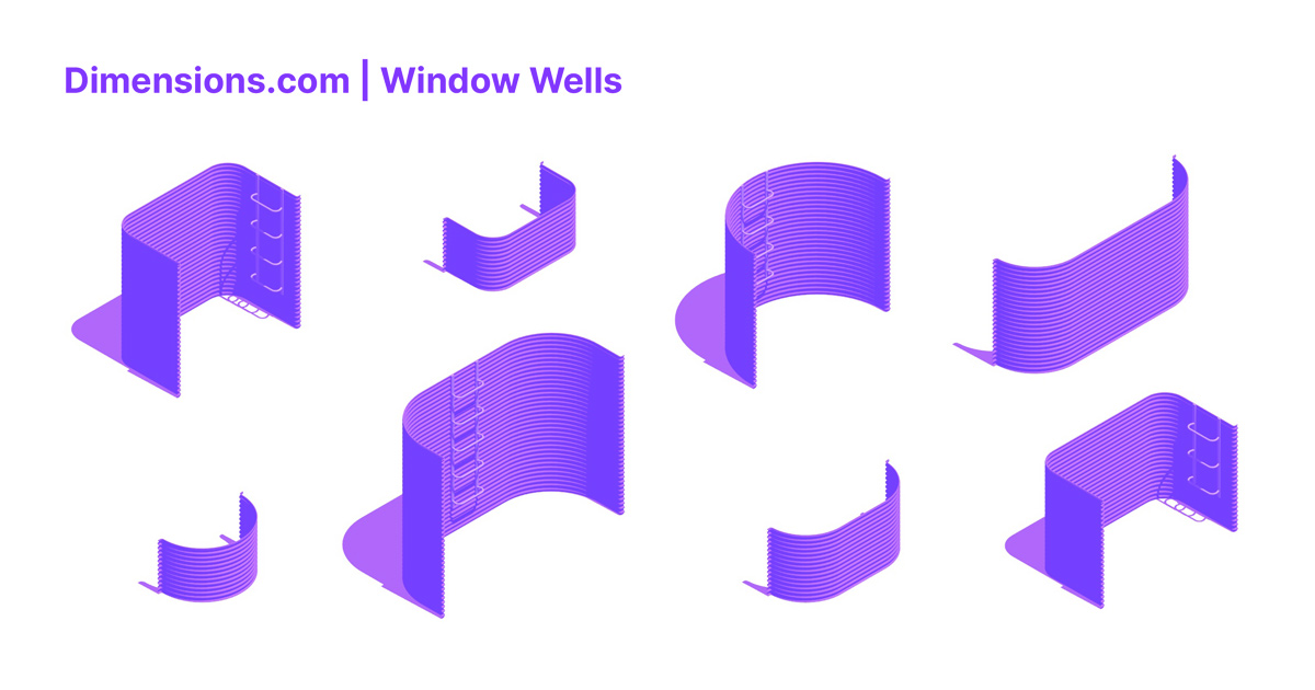Window Wells Dimensions & Drawings | Dimensions.com