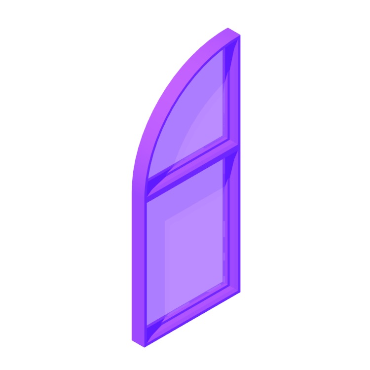 Casement Window - Arch Head, Partial Dimensions & Drawings | Dimensions.com