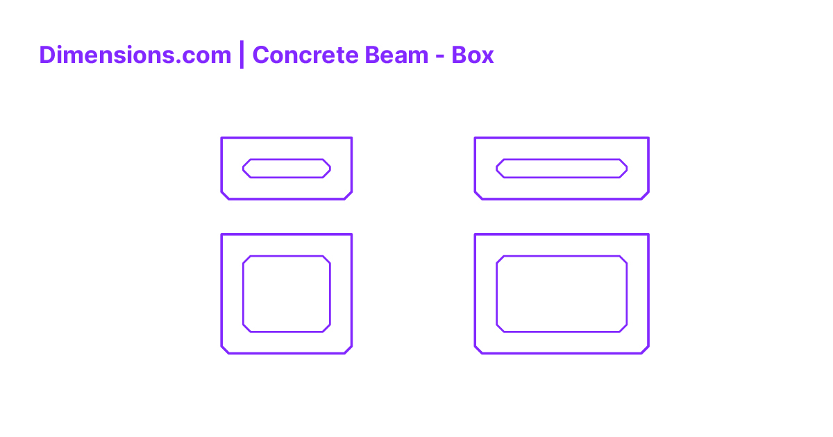 Concrete Beam - Box Dimensions & Drawings | Dimensions.com