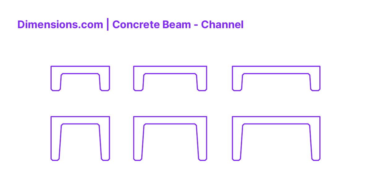 Concrete Beam - Channel Dimensions & Drawings | Dimensions.com
