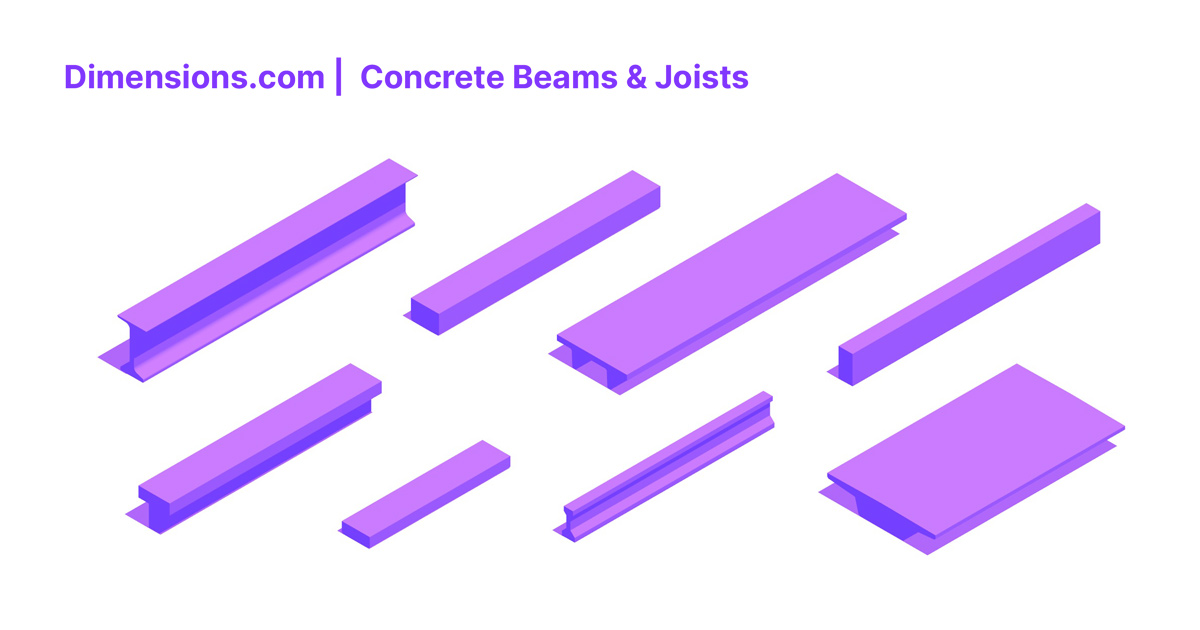 Concrete Beams & Joists Dimensions & Drawings | Dimensions.com