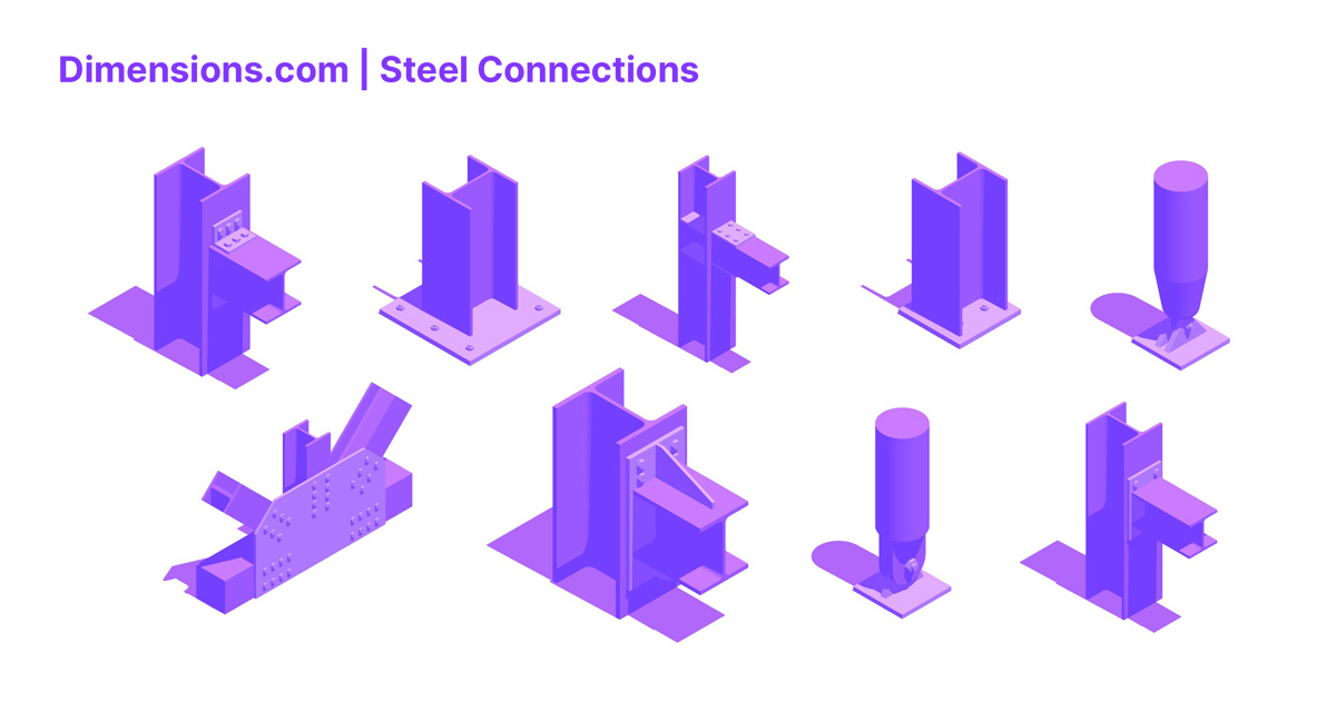 Steel Connections Dimensions & Drawings | Dimensions.com