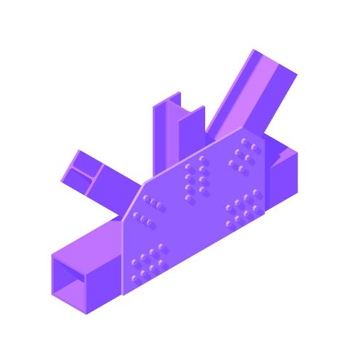 Steel Connection - End Plate Dimensions & Drawings | Dimensions.com