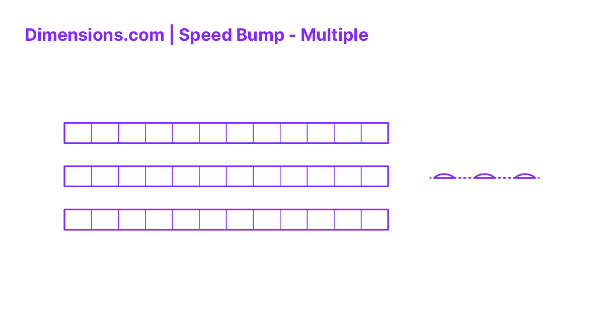 Speed Bump - Multiple Dimensions & Drawings | Dimensions.com
