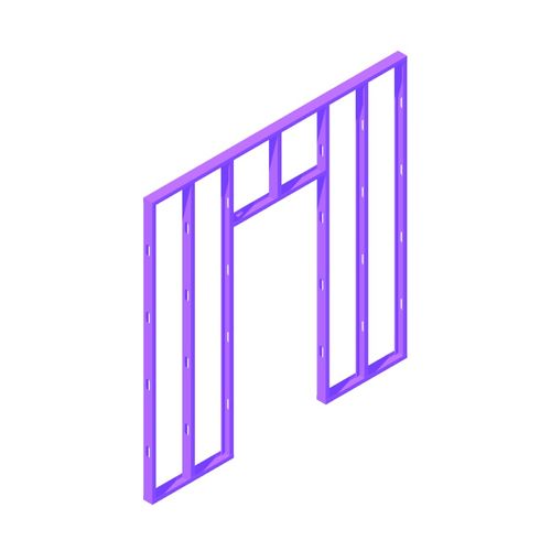 Steel Wall - Header, E Dimensions & Drawings | Dimensions.com