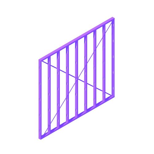 Steel Wall - Header, E Dimensions & Drawings | Dimensions.com