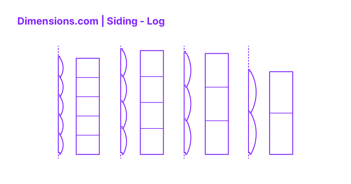 Siding - Log Dimensions & Drawings | Dimensions.com