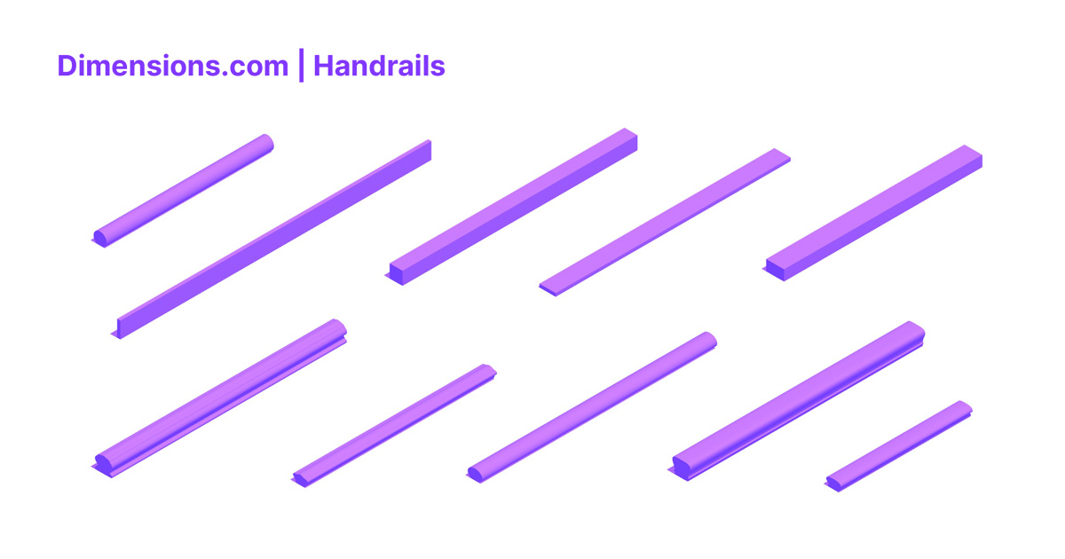 Handrails Dimensions & Drawings | Dimensions.com