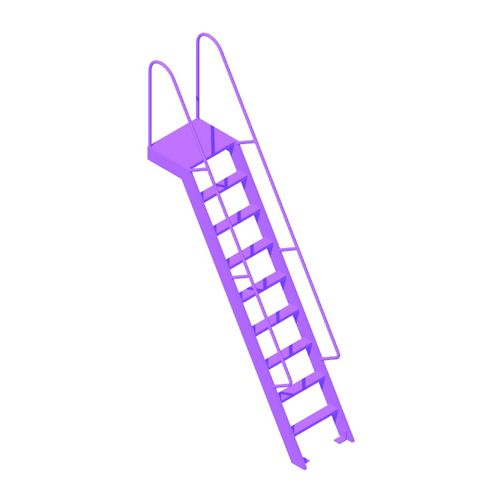 Access Ladder - Vertical, Parapet Dimensions & Drawings | Dimensions.com