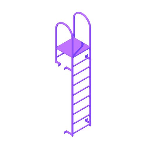 Access Ladder - Dropdown, Cage Dimensions & Drawings | Dimensions.com