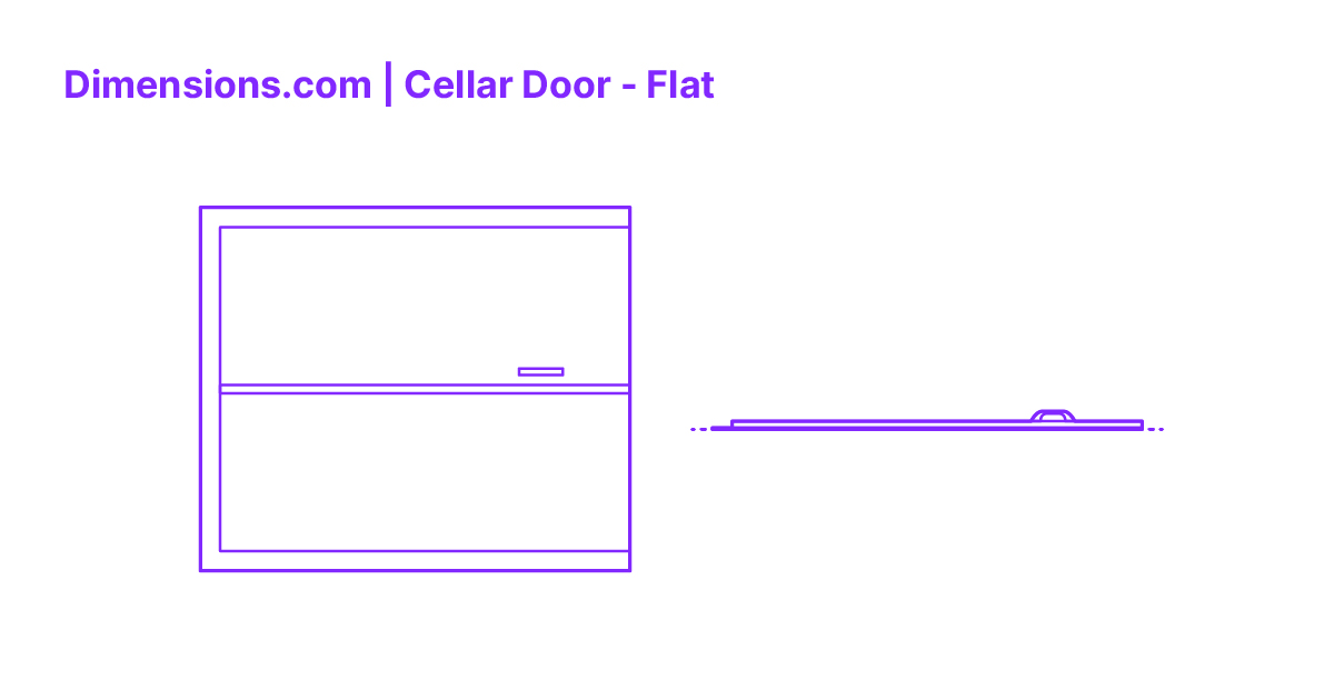 Cellar Door - Flat Dimensions & Drawings | Dimensions.com