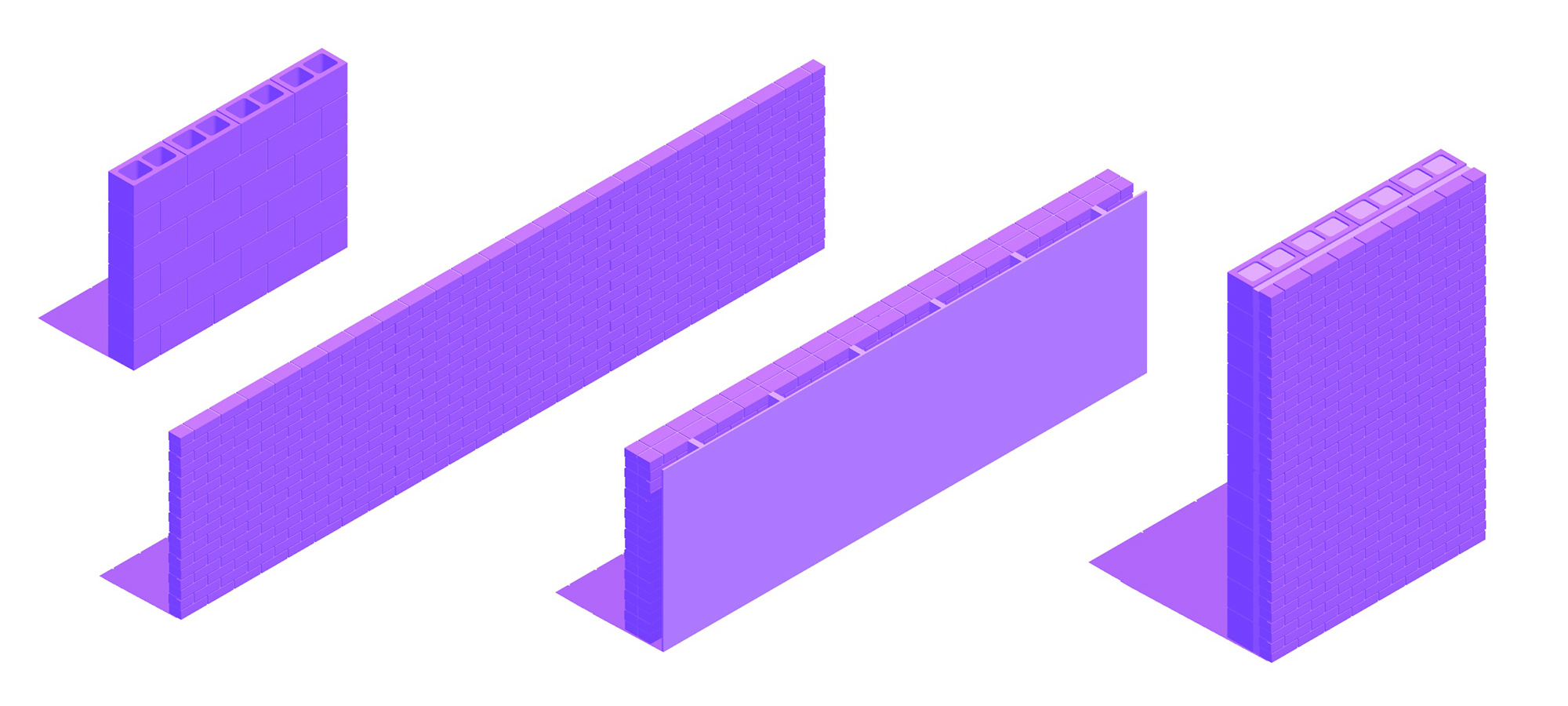 Masonry Walls Dimensions & Drawings | Dimensions.com