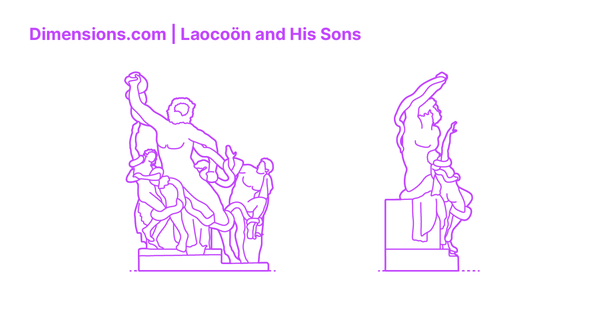 Laocoön and His Sons Dimensions & Drawings | Dimensions.com