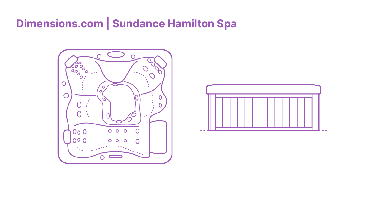 Sundance Hamilton Spa Dimensions & Drawings | Dimensions.com