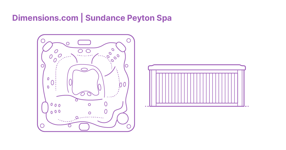 Sundance Peyton Spa Dimensions & Drawings | Dimensions.com