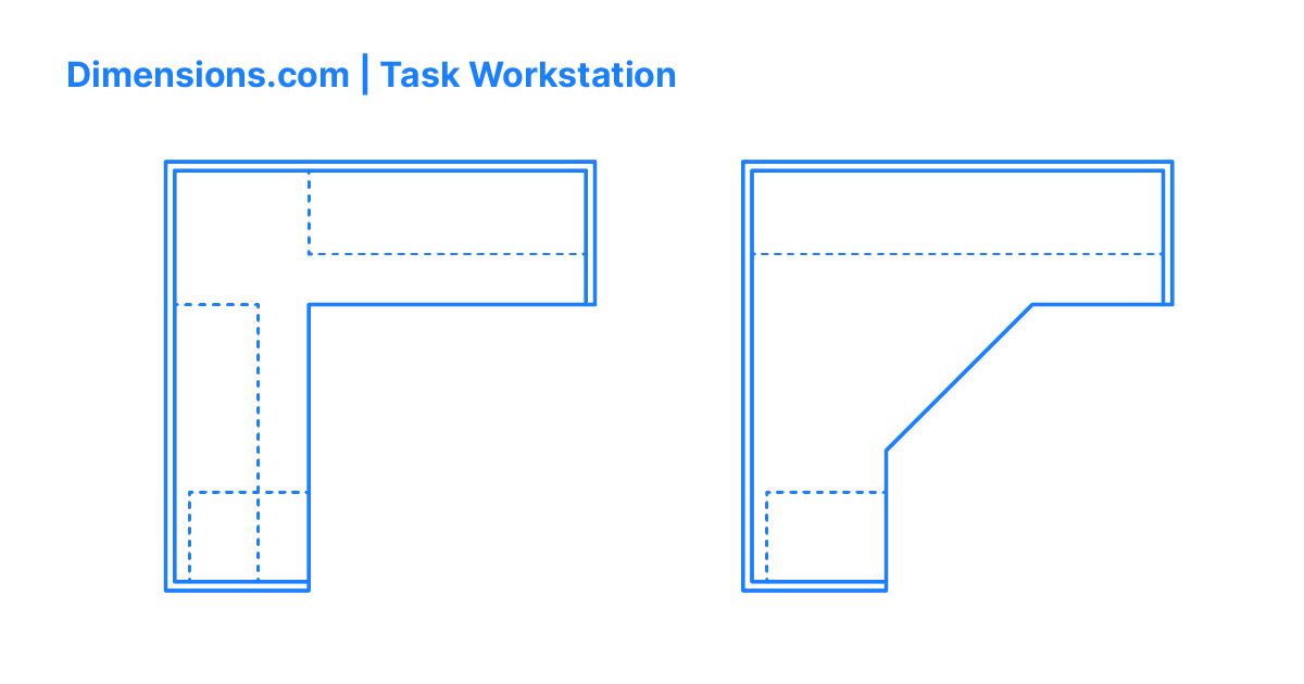Task Workstation | Cubicle Dimensions & Drawings | Dimensions.com