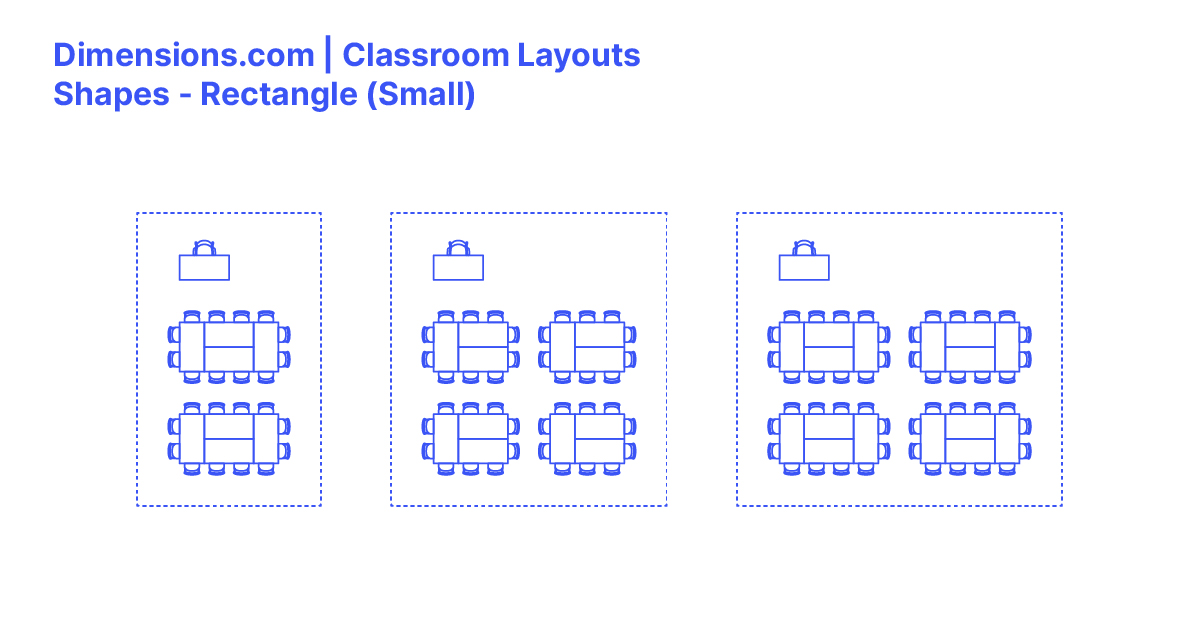 Classroom - Shapes - Rectangle (Small) Dimensions & Drawings ...