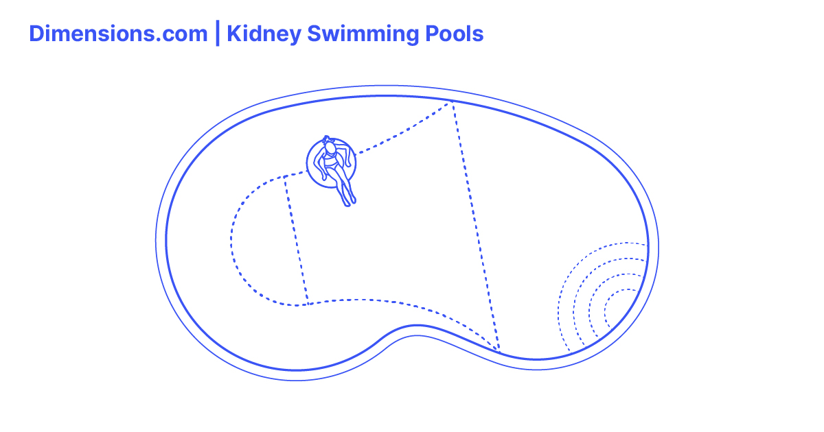 Swimming Pool - Kidney Dimensions & Drawings | Dimensions.com